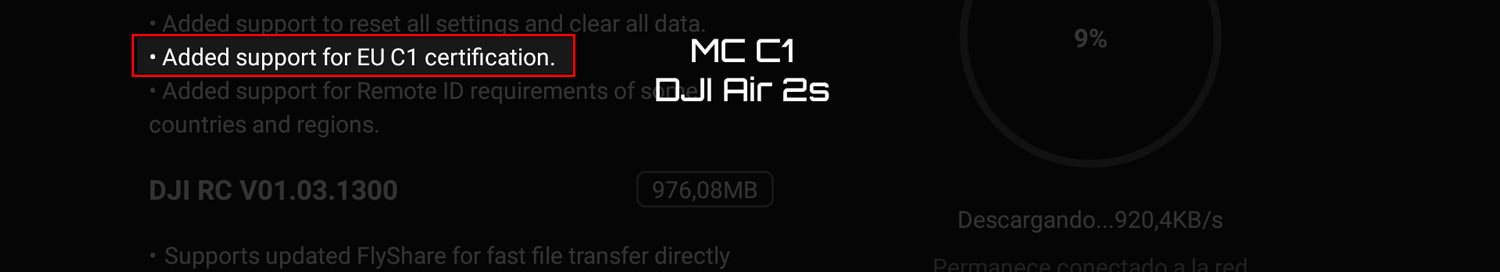 The C1 class marking for the Air 2s has finally arrived! | Javier Gómiz